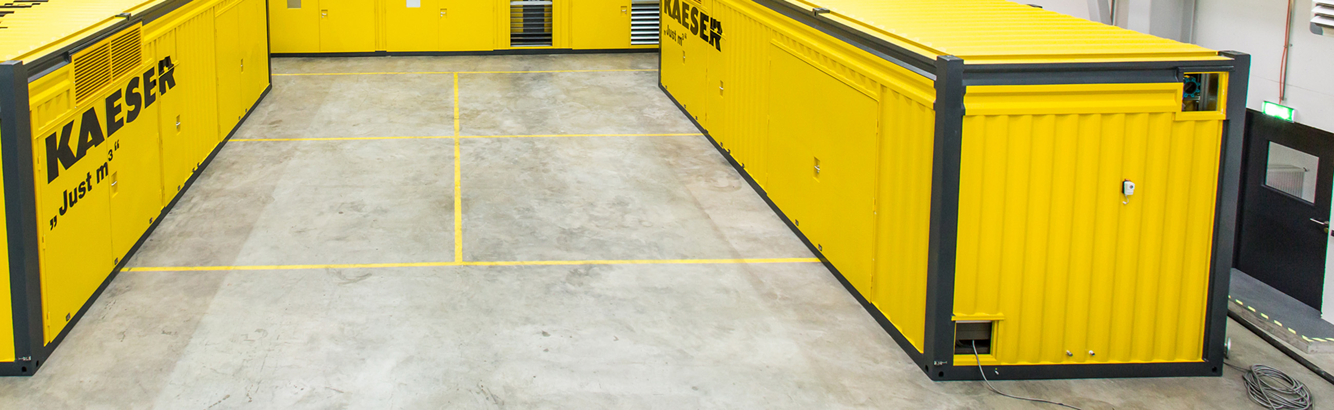 Compressed air container station at Aluchemie