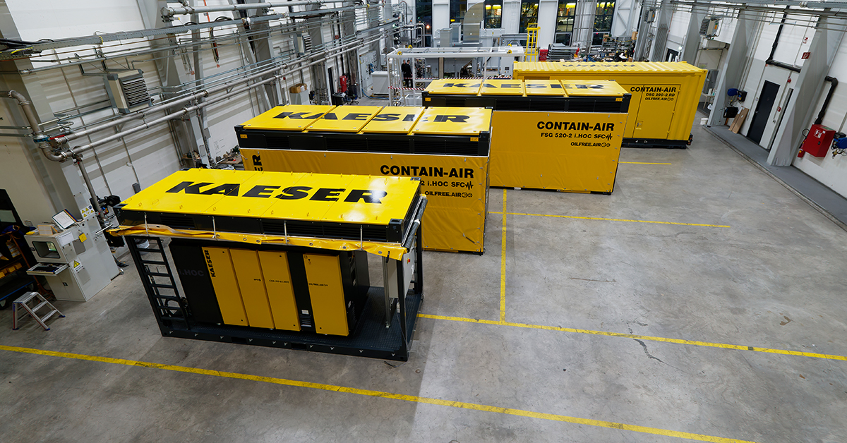 Compressed air container - Mobile compressor station